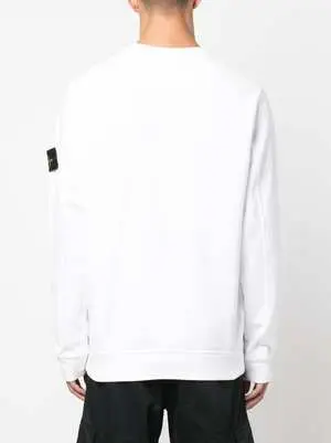 Stone Island Compass-patch Cotton Sweatshirt