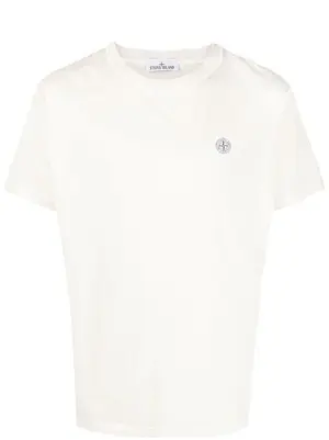Stone Island Compass-patch Cotton T-shirt