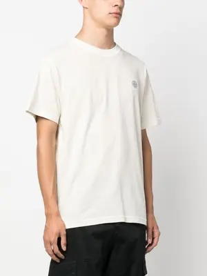 Stone Island Compass-patch Cotton T-shirt