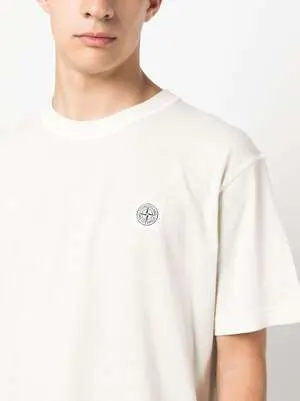 Stone Island Compass-patch Cotton T-shirt