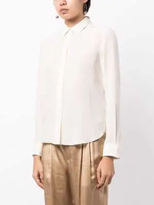 NILI LOTAN Gaia Silk Shirt - White