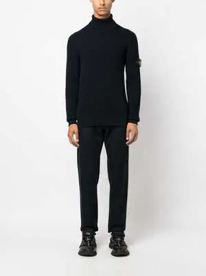 Stone Island Compass-patch Roll-neck Jumper