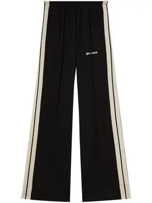 Palm Angels Stripe-detail Loose-fit Track Pants - Black
