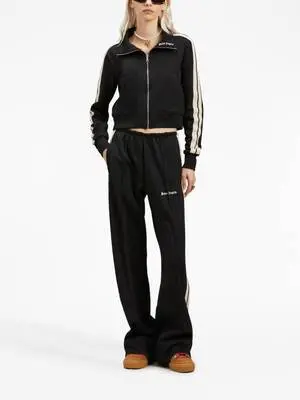 Palm Angels Stripe-detail Loose-fit Track Pants - Black