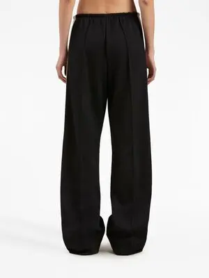 Palm Angels Stripe-detail Loose-fit Track Pants - Black