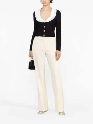 Moschino High-rise Straight-leg Trousers