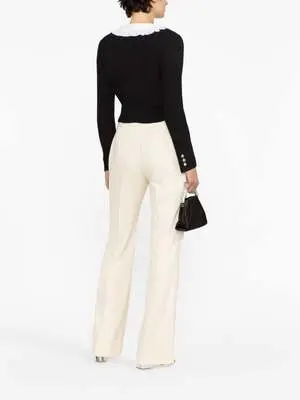 Moschino High-rise Straight-leg Trousers
