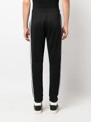 Adidas Embroidered-logo Tapered Track Pants - Black