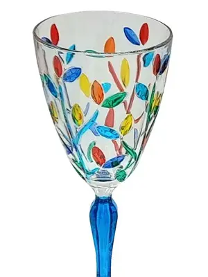 LES-OTTOMANS Floral Crystal Glasses