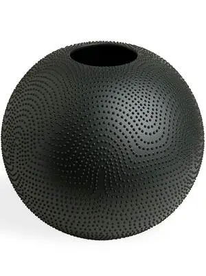 NUOVE FORME Arcadia Textured-finish Vase - Black