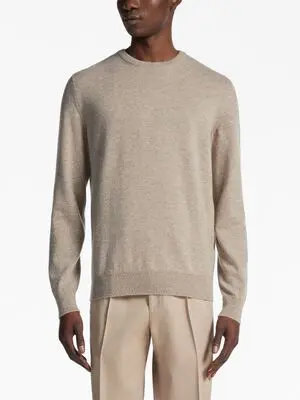 Zegna Oasi Crew-neck Cashmere Jumper