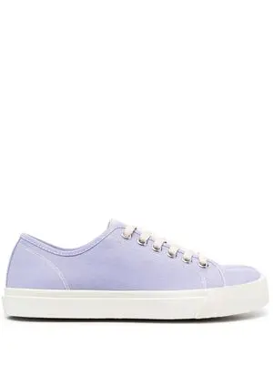 MAISON MARGIELA Tabi Low-top Leather Sneakers Purple
