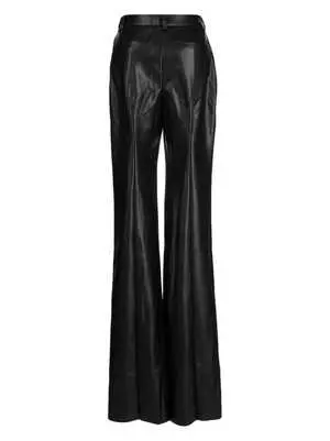 Palmer//harding Precision Faux-leather Flared Trousers