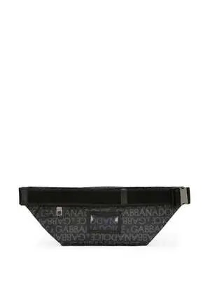 Dolce & Gabbana Logo-jacquard Belt Bag - Black