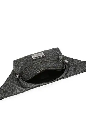 Dolce & Gabbana Logo-jacquard Belt Bag - Black