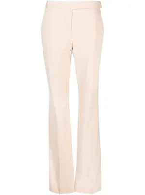 Stella McCartney Straight-leg Wool-blend Trousers - Neutrals