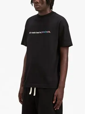 Palm Angels Logo-print Crew-neck T-shirt
