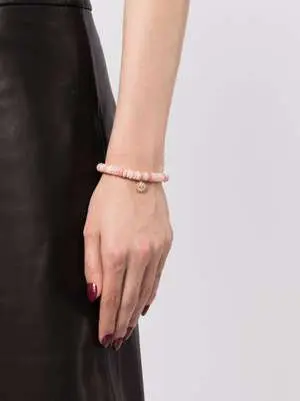 SYDNEY EVAN 14kt Yellow Gold, Opal, And Diamond Bracelet - Pink