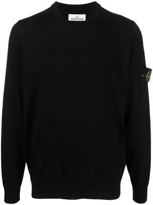Stone Island Compass-patch Virgin Wool Jumper