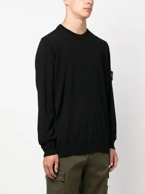 Stone Island Compass-patch Virgin Wool Jumper