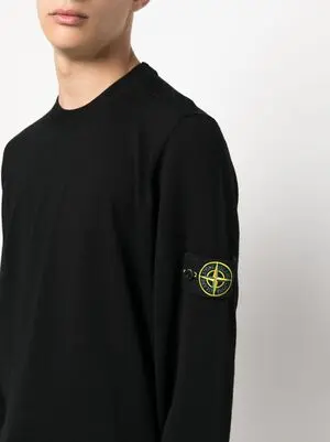 Stone Island Compass-patch Virgin Wool Jumper