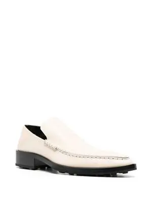 JIL SANDER Pointed-toe Leather Loafers