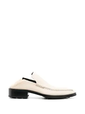 JIL SANDER Pointed-toe Leather Loafers