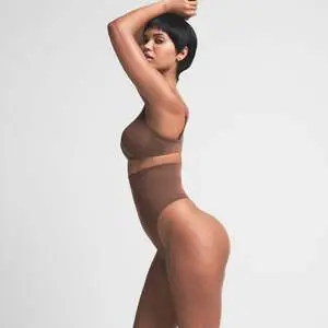 SKIMS High Waisted Thong | Black | 2xl | Core Control Jasper