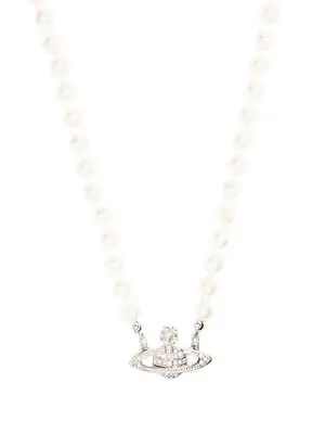 VIVIENNE WESTWOOD Mini Bas Relief Necklace - Neutrals