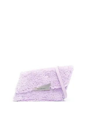 Acne Studios Logo-patch Brushed Messenger Bag - Purple