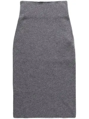 Stella McCartney Ribbed Knit Wool-blend Skirt