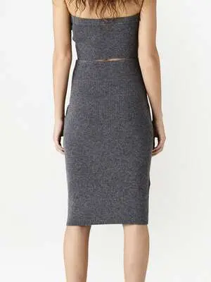 Stella McCartney Ribbed Knit Wool-blend Skirt