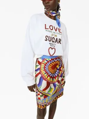 Dolce & Gabbana Crystal-embellished Sweatshirt