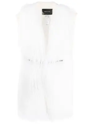 Fabiana Filippi Panelled Faux-fur Gilet - White