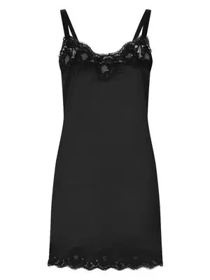 Dolce & Gabbana Lace-detailing Silk-blend Camisole