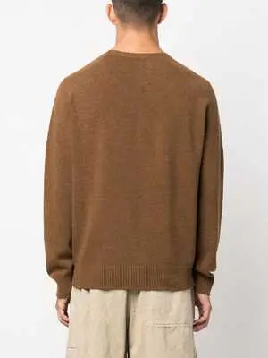 JIL SANDER Fine-knit Wool-cashmere Jumper - Brown