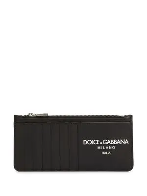Dolce & Gabbana Logo-print Leather Wallet - Black
