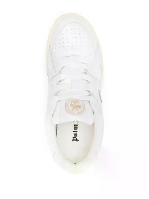 Palm Angels University Leather Sneakers - White