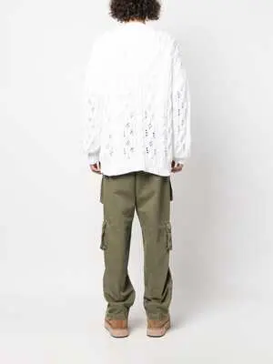 1989 STUDIO Open-knit V-neck Cardigan