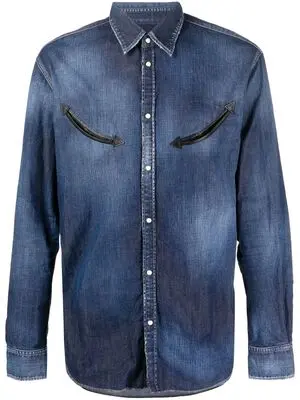 Dsquared2 Long-sleeved Denim Shirt - Blue