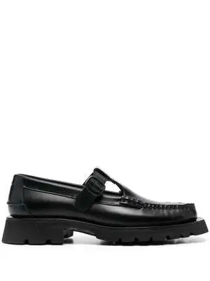 Hereu Alber T-bar Leather Loafers - Black