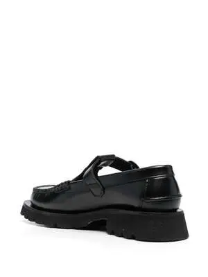 Hereu Alber T-bar Leather Loafers - Black