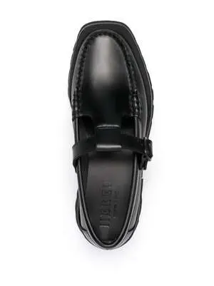 Hereu Alber T-bar Leather Loafers - Black