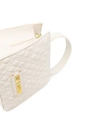 Moschino Quilted Tote Bag With Logo Lettering