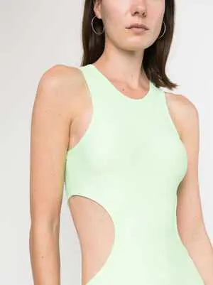 REINA OLGA Cut-out Mini Dress - Green