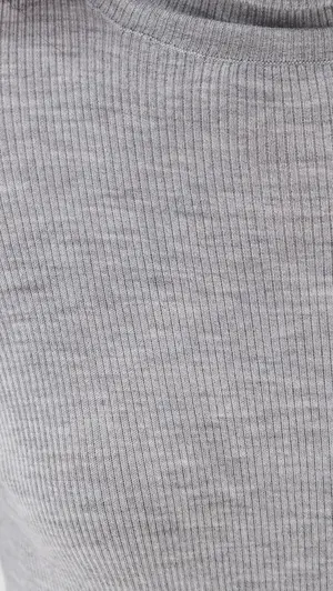 Tibi Feather Weight Ribbed Turtleneck Pullover