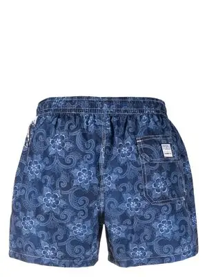 Fedeli Floral-print Swim Shorts