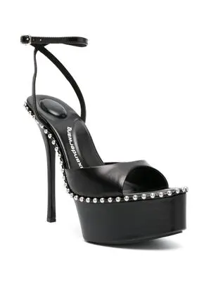 Alexander Wang Nova 145mm Platform Leather Sandals