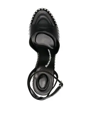 Alexander Wang Nova 145mm Platform Leather Sandals
