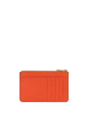 Dolce & Gabbana Dg-logo Zipped Leather Wallet - Orange